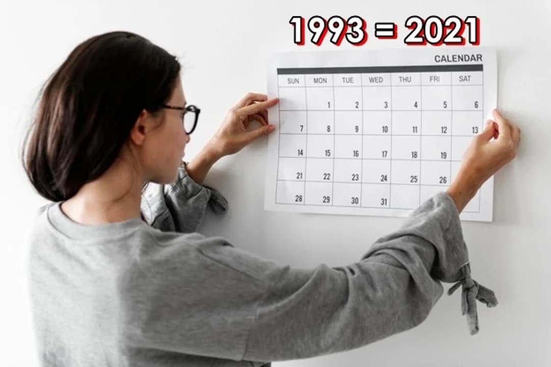 ¿Lo sabías? El calendario del año 1993 es idéntico al del 2021 - Diario ...