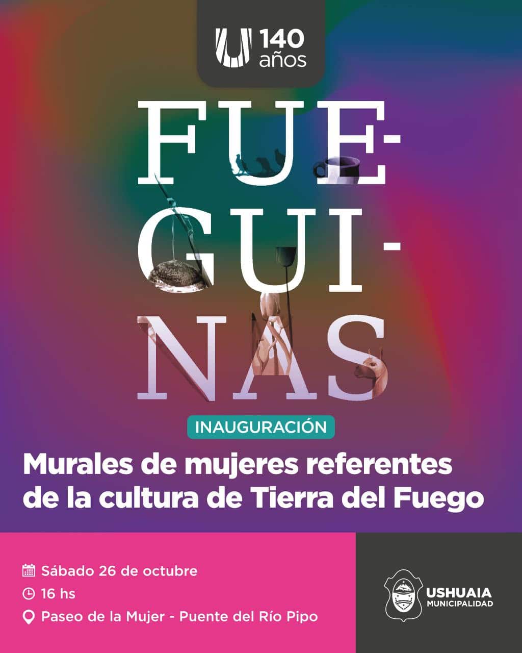 Murales “Fueguinas” en el Paseo de la Mujer - Diario El Sureño